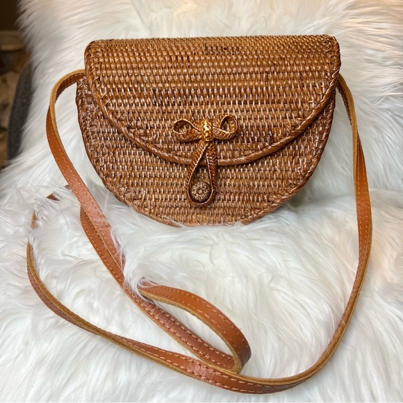 Bags | Wicker Crossbody Shoulder Bag Nwot | Poshmark